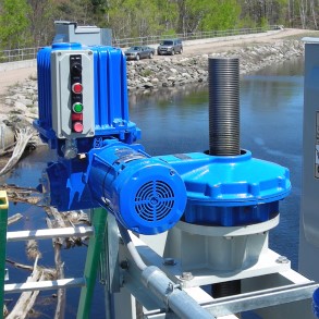 Screw Stem Hoists | Electric Actuator Hoists | Steel Fab Inc.